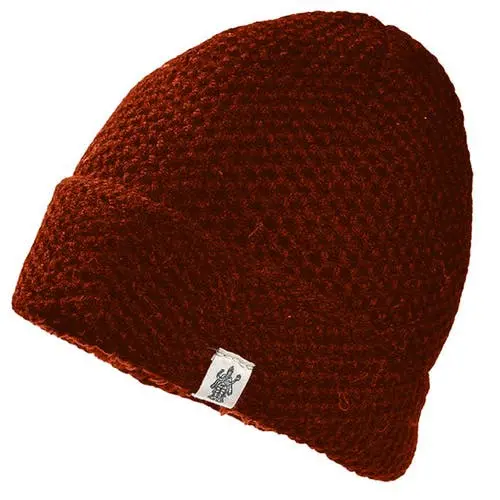 NIRVANNA DESIGNS Ribbed Wool Hat - Rust