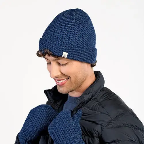 NIRVANNA DESIGNS Ribbed Wool Hat - Teal
