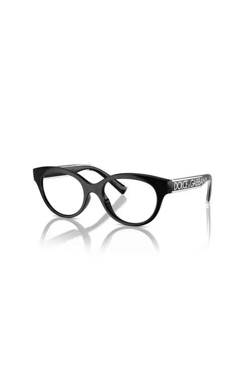 Dolce & Gabbana 48mm Phantos Optical Eyeglasses - Black