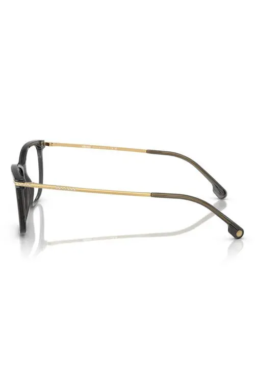 Versace Cat Eye Optical Glasses - Shiny Black