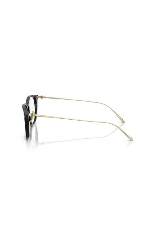 Giorgio Armani 51mm Rectangle Eyeglasses - Black