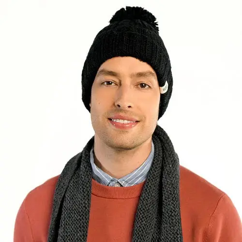 NIRVANNA DESIGNS Cedar Textured Beanie - Black