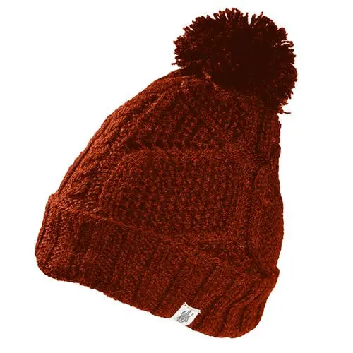 NIRVANNA DESIGNS Cedar Textured Beanie - Rust