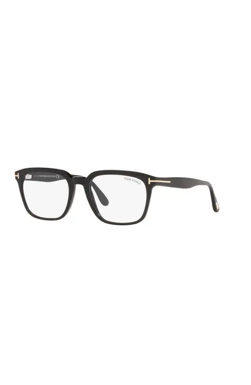 TOM FORD 53mm Square Optical Glasses - Black