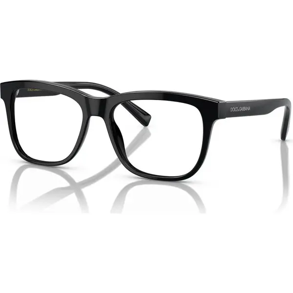 Dolce & Gabbana 49mm Rectangle Eyeglasses - Black