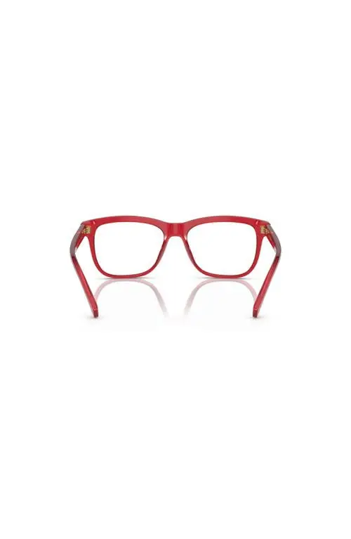 Dolce & Gabbana 49mm Rectangle Eyeglasses - Red