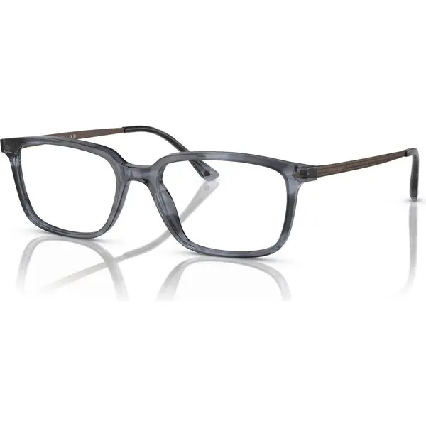 Giorgio Armani 55mm Rectangle Optical Glasses - Blue
