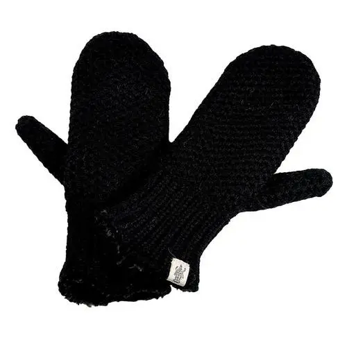 NIRVANNA DESIGNS Kent Knitted Mittens - Black