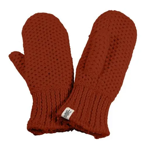 NIRVANNA DESIGNS Kent Knitted Mittens - Rust