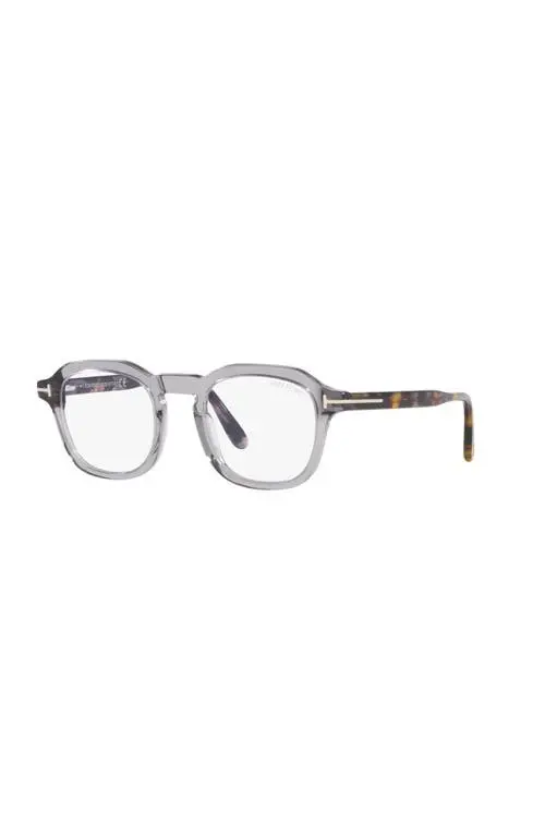 TOM FORD 49mm Round Optical Glasses - Grey