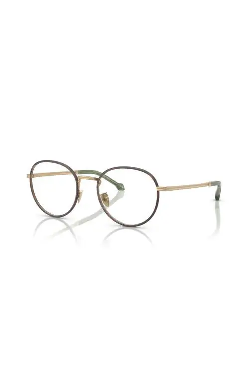 Giorgio Armani 52mm Phantos Optical Glasses - Black Gold
