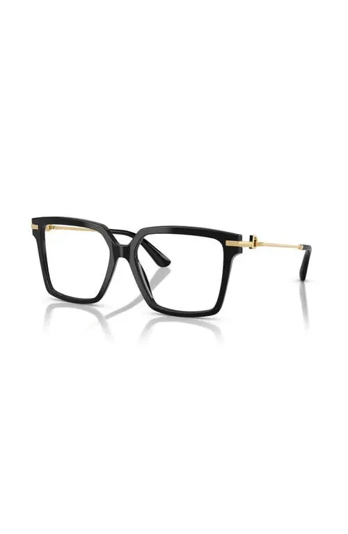 Dolce & Gabbana 54mm Square Optical Glasses - Black
