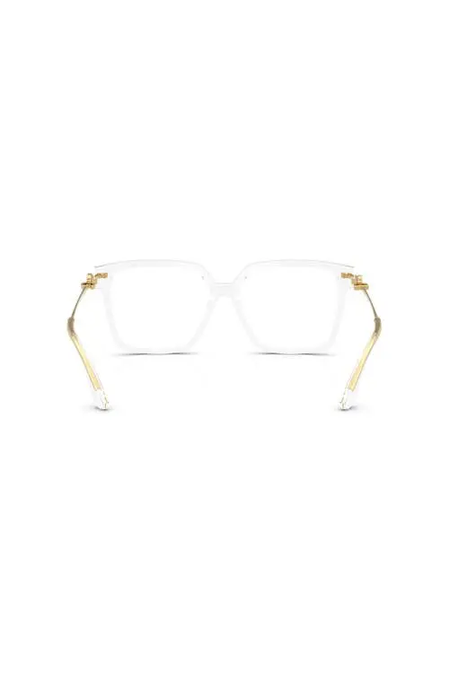 Dolce & Gabbana 54mm Square Optical Glasses - Transparent
