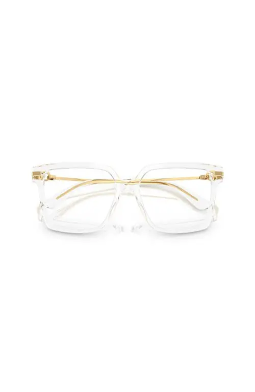 Dolce & Gabbana 54mm Square Optical Glasses - Transparent
