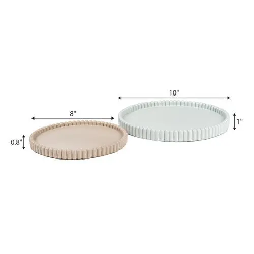 HAPPIMESS Decorative Concrete Jewelry Trays