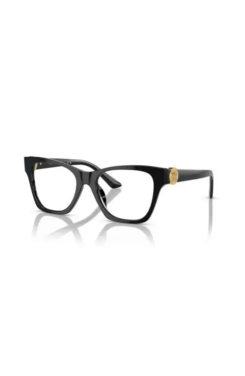 Versace 52mm Irregular Optical Glasses - Black