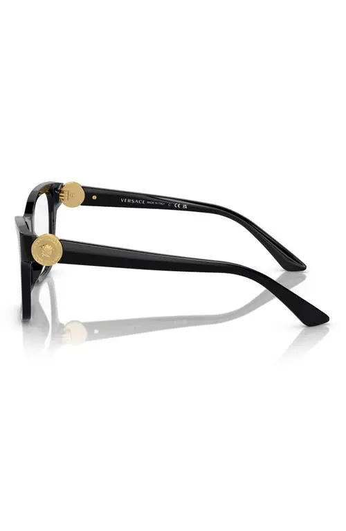 Versace Irregular Optical Glasses With Greek-key Hardware