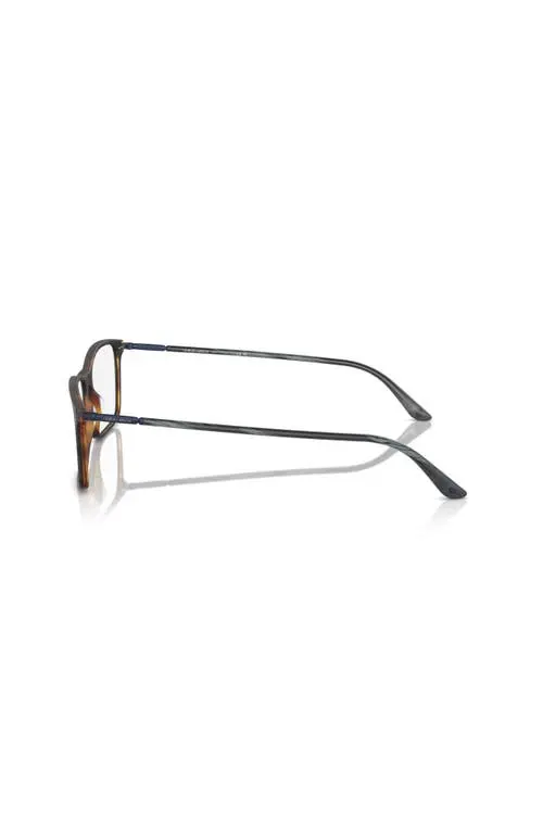 Giorgio Armani 55mm Rectangle Eyeglasses - Grey