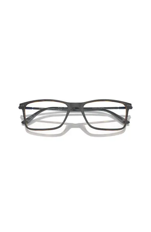 Giorgio Armani 55mm Rectangle Eyeglasses - Grey