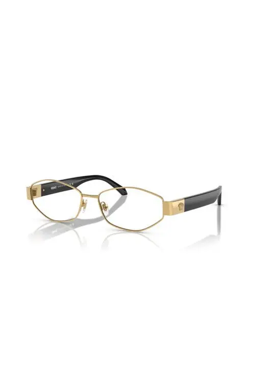 Versace 55mm Irregular Eyeglasses - Gold