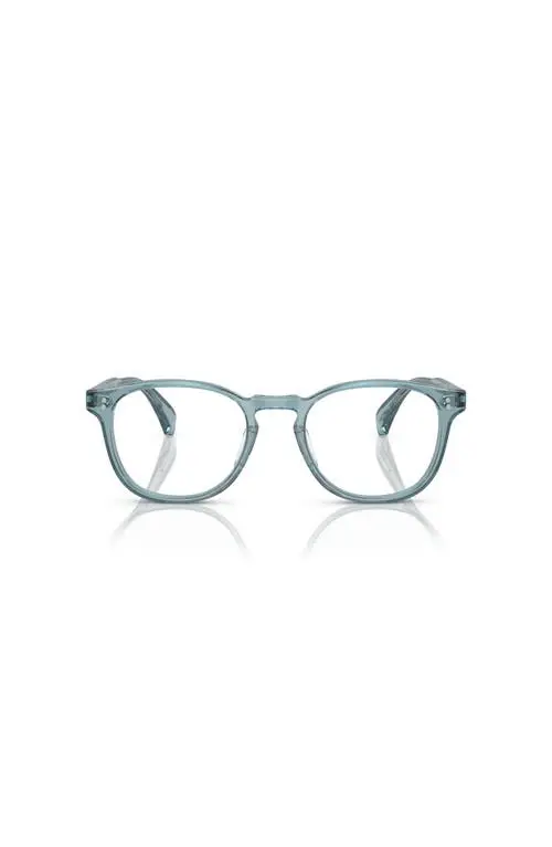 Oliver Spencer 49mm Full Rim Round Eyeglasses