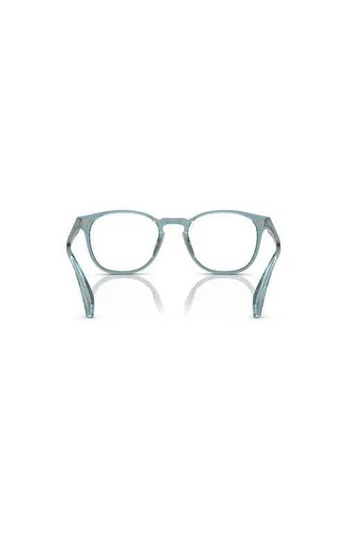 Oliver Spencer 49mm Full Rim Round Eyeglasses