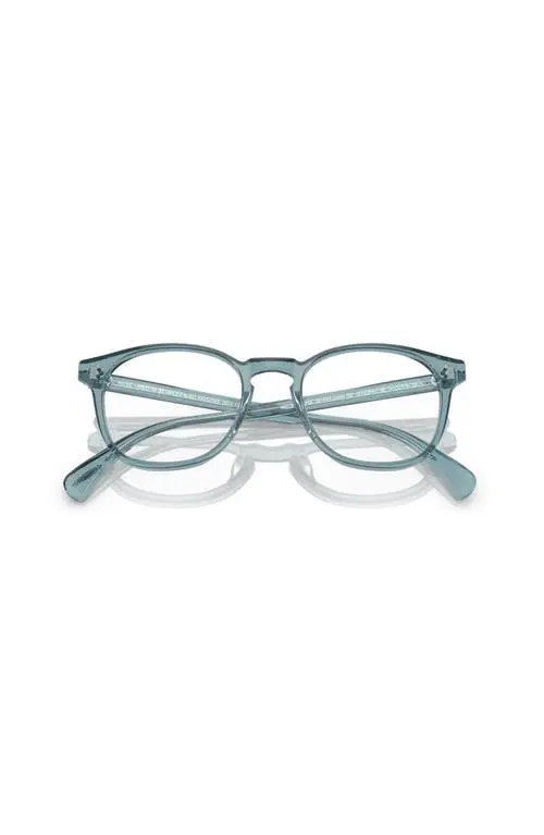 Oliver Spencer 49mm Full Rim Round Eyeglasses