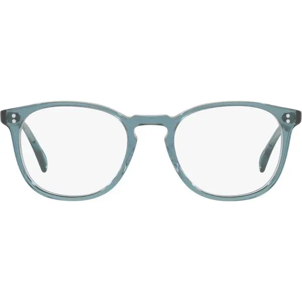 Oliver Spencer 49mm Full Rim Round Eyeglasses - Blue