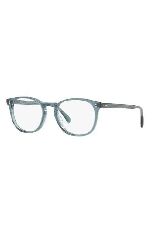 Oliver Spencer Finley Esquire Square Optical Glasses - Blue