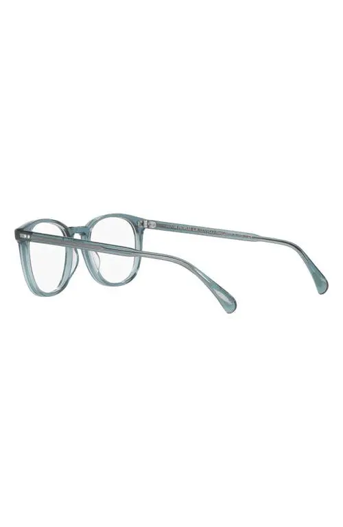 Oliver Spencer Finley Esquire Square Optical Glasses - Blue