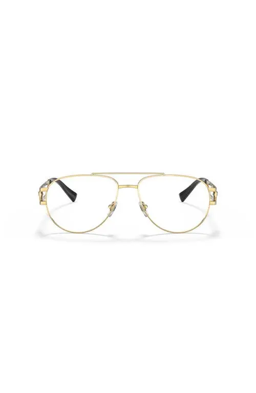 Versace 57mm Full Rim Pilot Eyeglasses