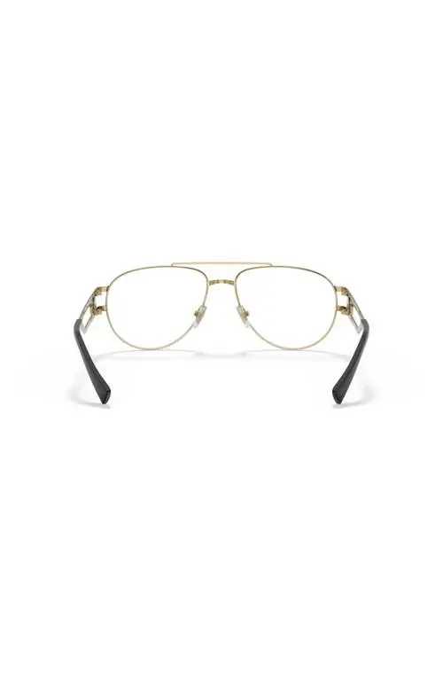 Versace 57mm Full Rim Pilot Eyeglasses