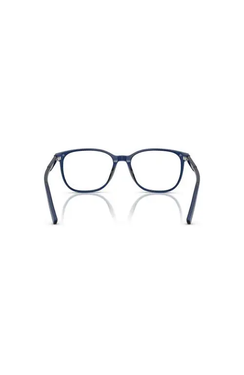 Dolce & Gabbana 53mm Rectangle Eyeglasses - Blue