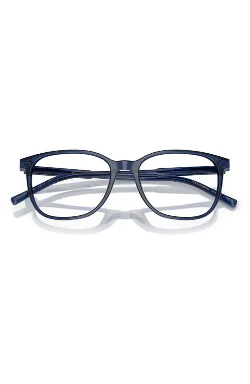 Dolce & Gabbana 53mm Pillow Optical Glasses - Transparent Blue/demo Lens