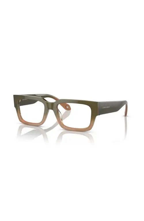 Giorgio Armani 53mm Rectangle Eyeglasses - Green