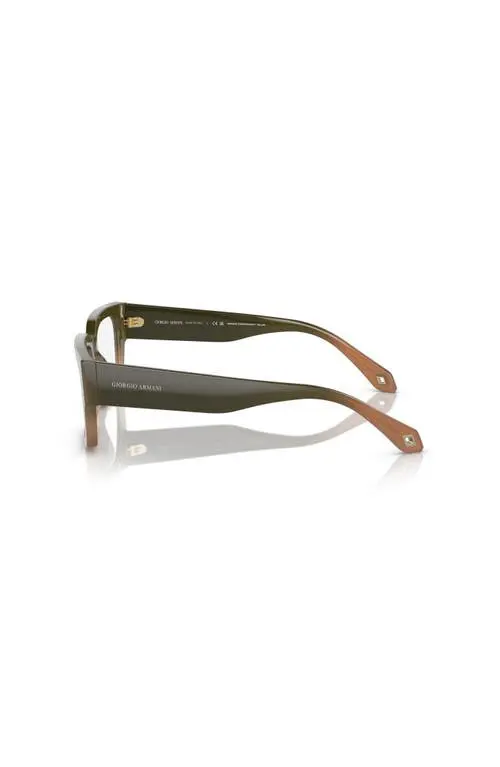 Giorgio Armani 53mm Rectangle Eyeglasses