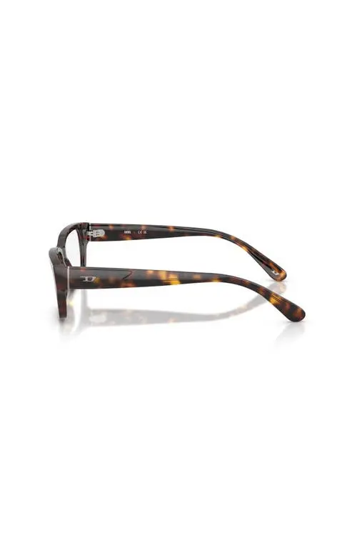 DIESEL® 54mm Square Optical Glasses - Tortoise