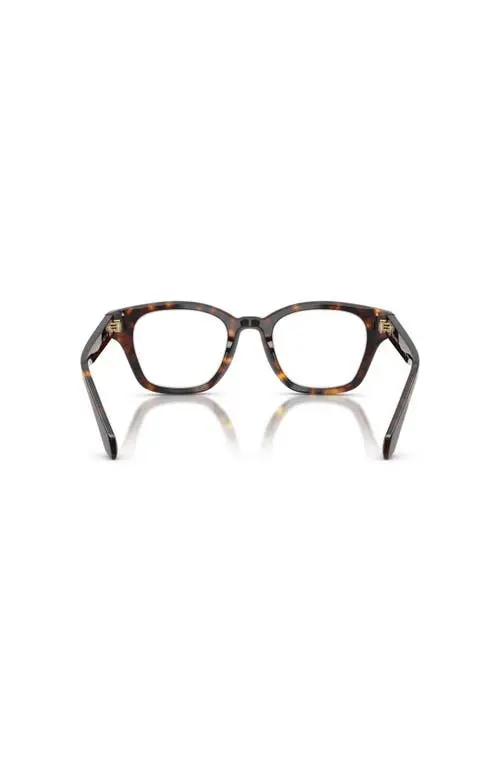 Giorgio Armani 47mm Rectangle Eyeglasses - Tortoise