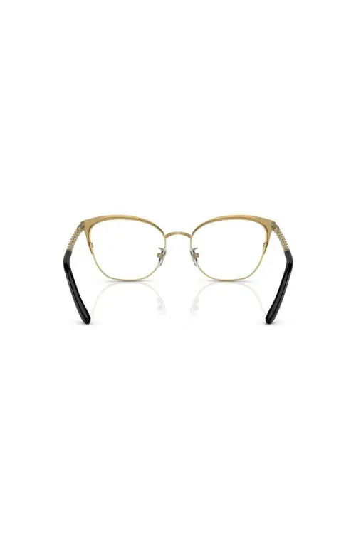 Tory Burch 53mm Square Full Rim Optical Glasses - Black
