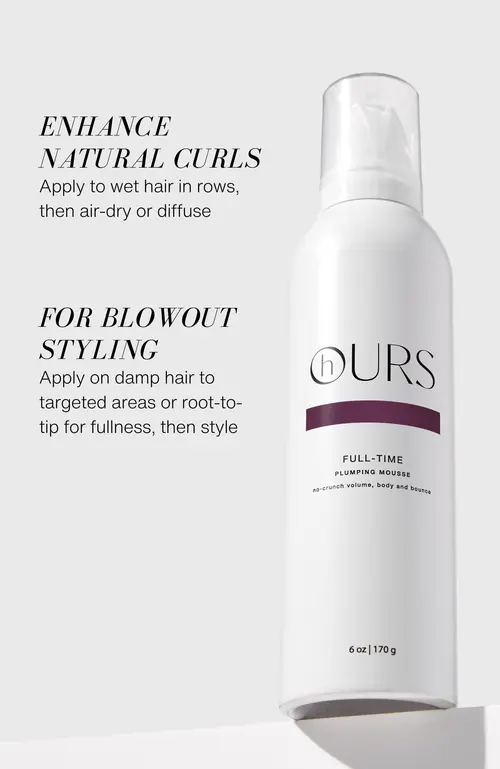 HOURS HAIRCARE Full-time Plumping Mousse - 6 Oz