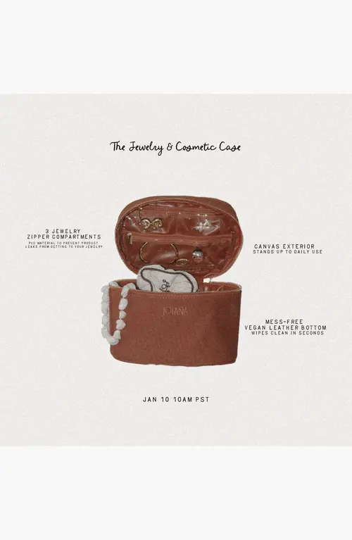 JOIANA JEWELRY Jewelry And Cosmetic Vanity Case