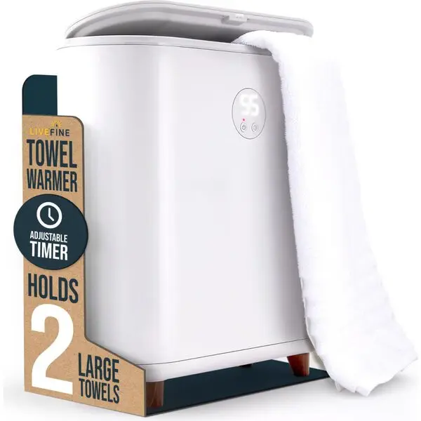 LIVE FINE Large Towel Warmer With Led - Grey