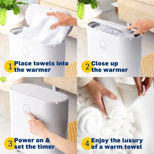 LIVE FINE Large Towel Warmer With Led