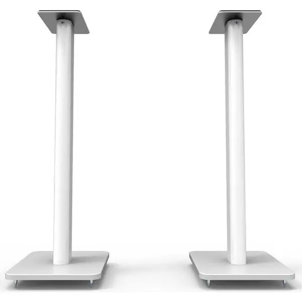 KANTO Sp32pl 32 Inch Bookshelf Speaker Stands With Rotating Top Plates And Cable Management - White