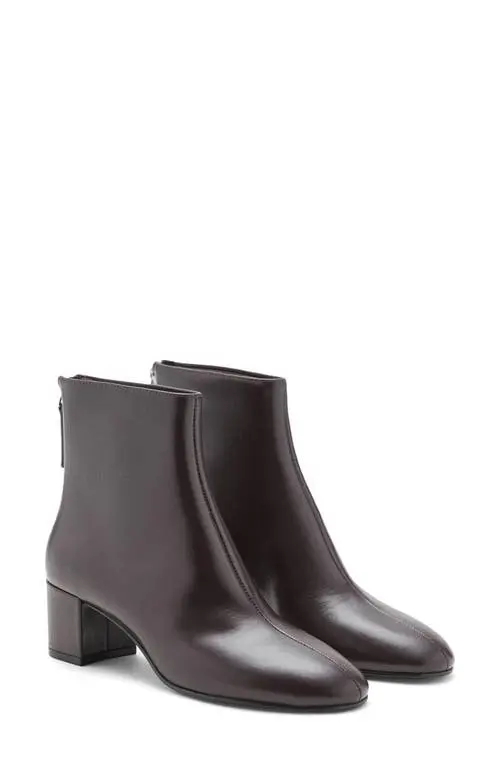 Mango Claro Ankle Boot - Dark Brown
