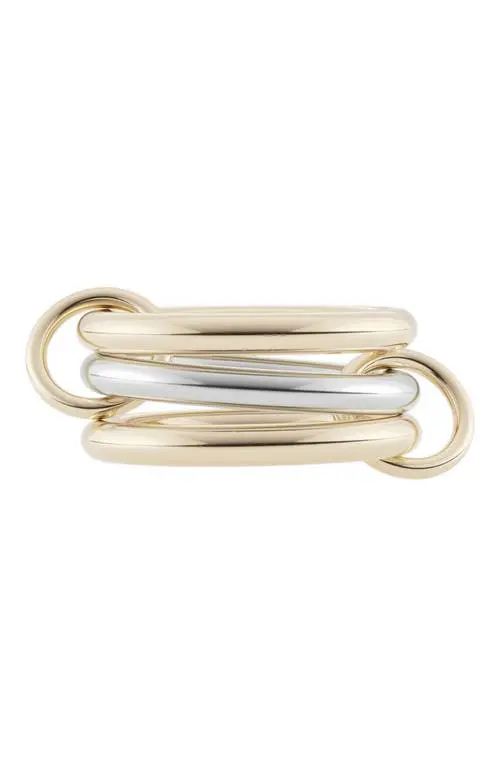 SPINELLI KILCOLLIN Taurus Two-tone Linked Rings - Silver/yellow Gold