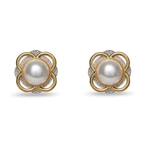 Lele Sadoughi Pinball Button Earrings - Pearl 100