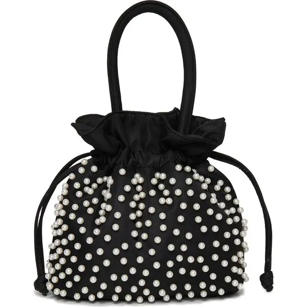 Lele Sadoughi Pearl Sia Drawstring Bag