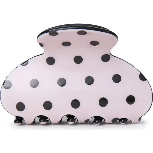 Lele Sadoughi Mini Polka Dot Claw Clip - Blush 650