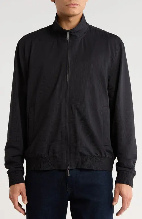 Emporio Armani Seersucker Bomber Jacket